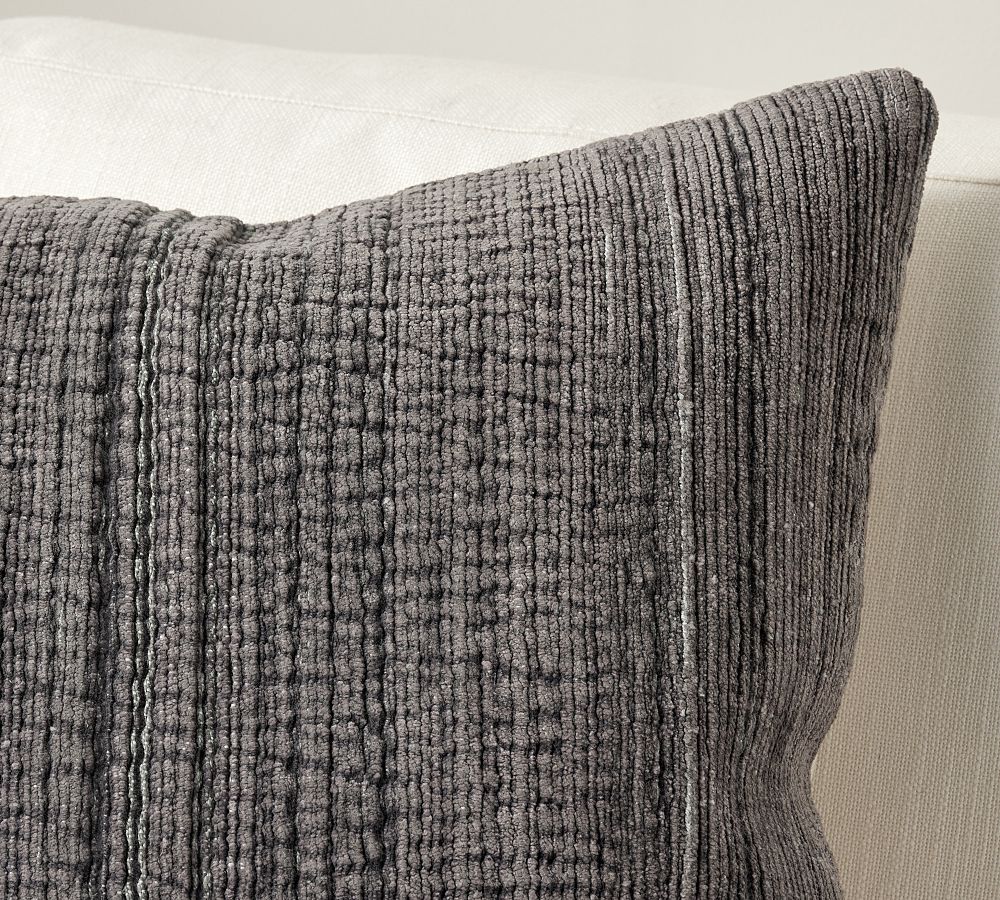 Textured Chenille Throw Pillow | Pottery Barn