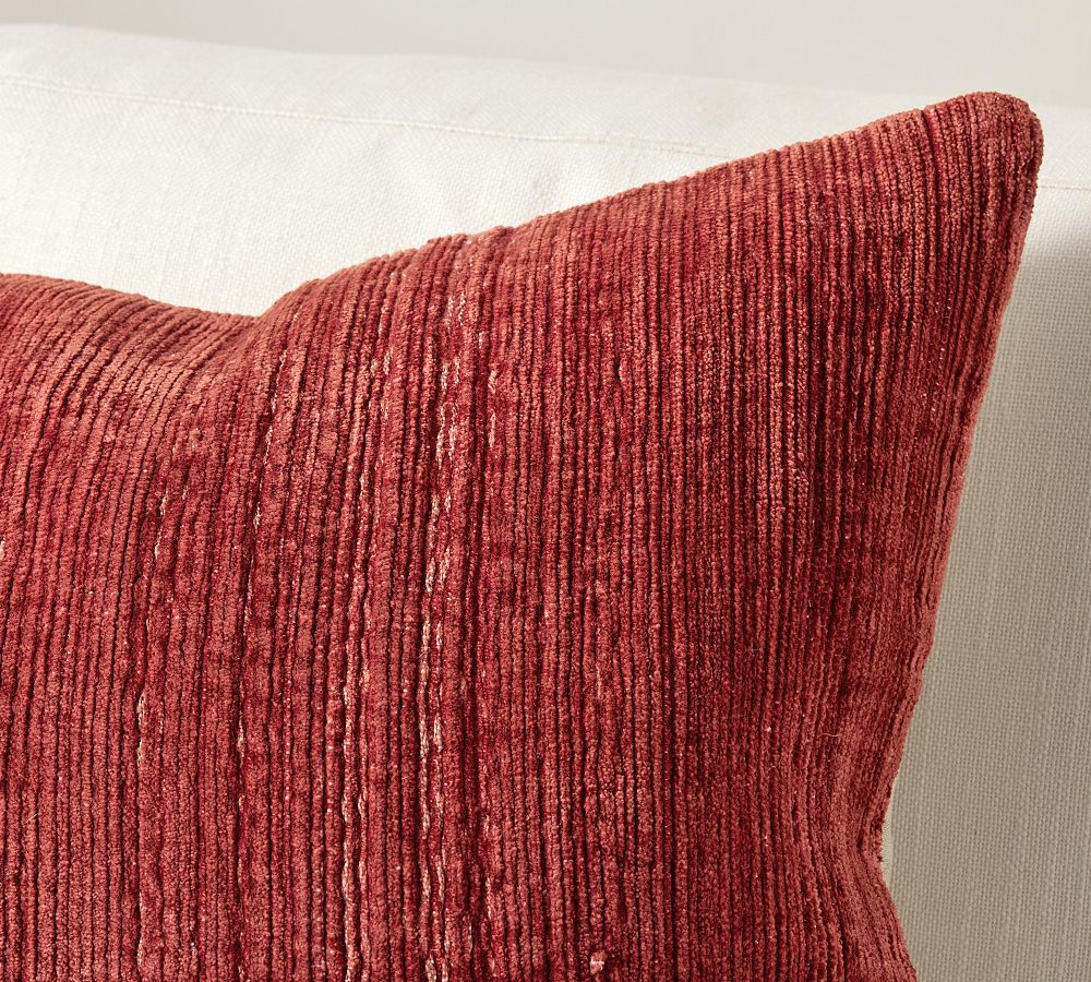 Textured Chenille Throw Pillow | Pottery Barn