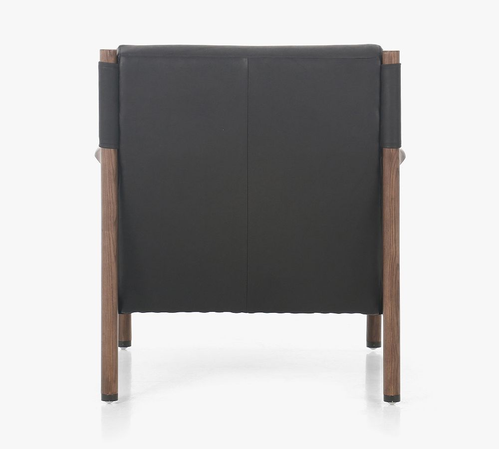 Rowan Cane Leather Armchair | Pottery Barn