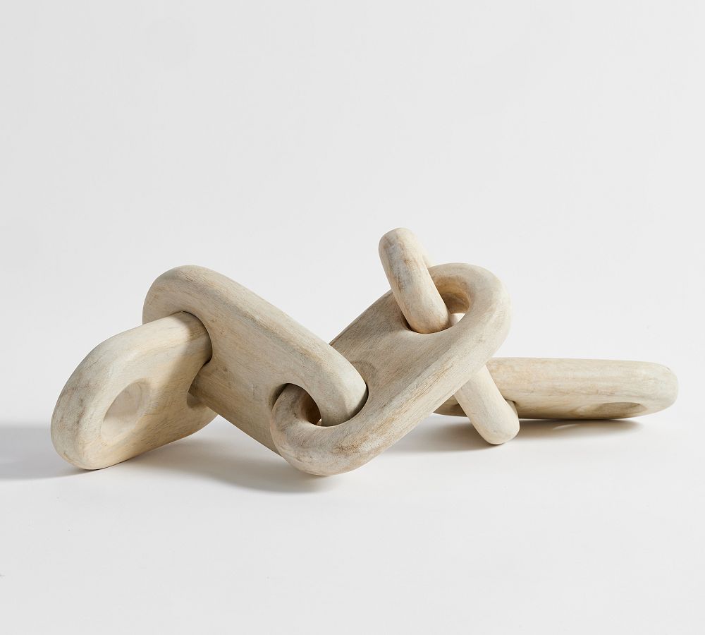 Handcrafted Wooden Chain Decorative Object | Pottery Barn