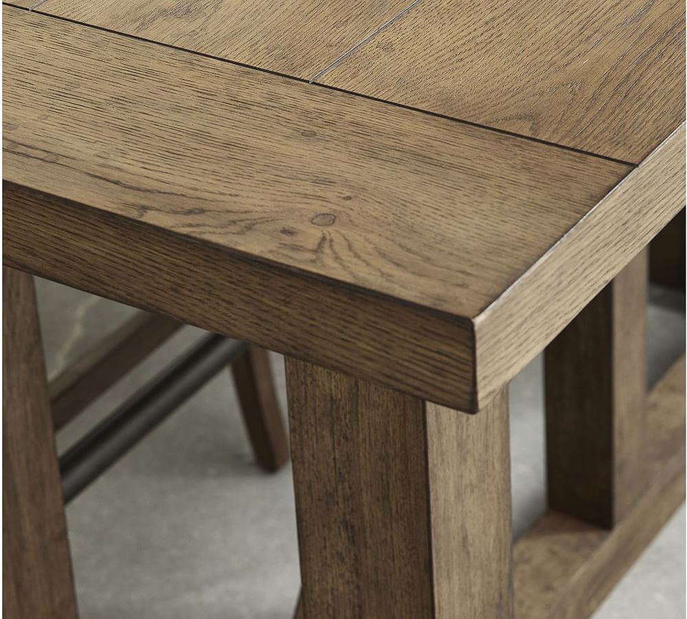 Tyann Oak Bar Height Dining Table | Pottery Barn