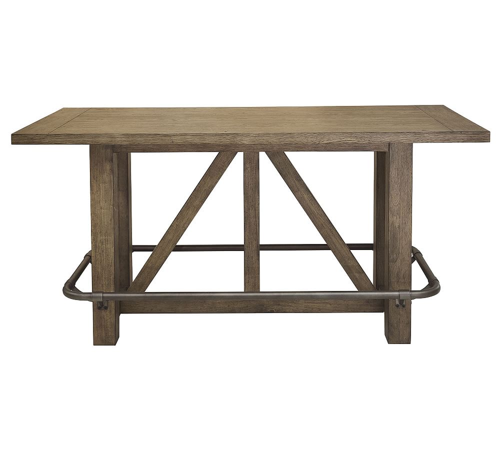 Tyann Oak Bar Height Dining Table | Pottery Barn
