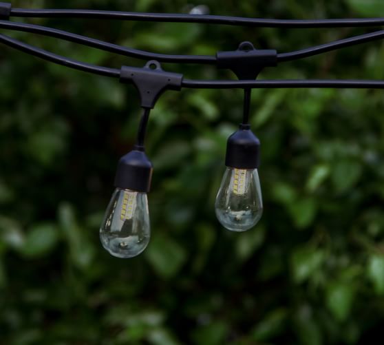 Solar Patio Hanging String Lights | Pottery Barn