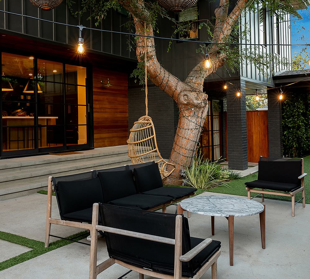 Solar Patio Hanging String Lights | Pottery Barn