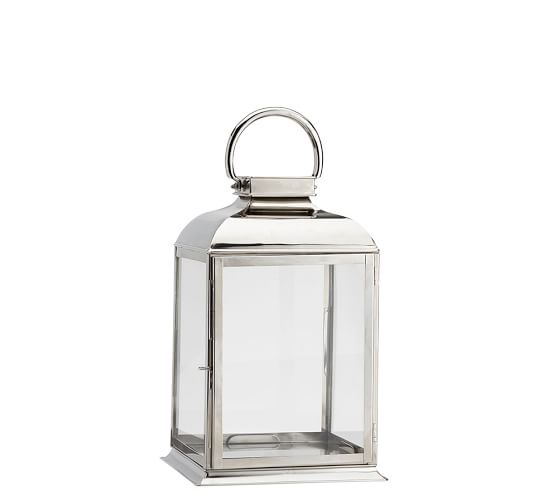 Arlington Lantern - Nickel | Pottery Barn
