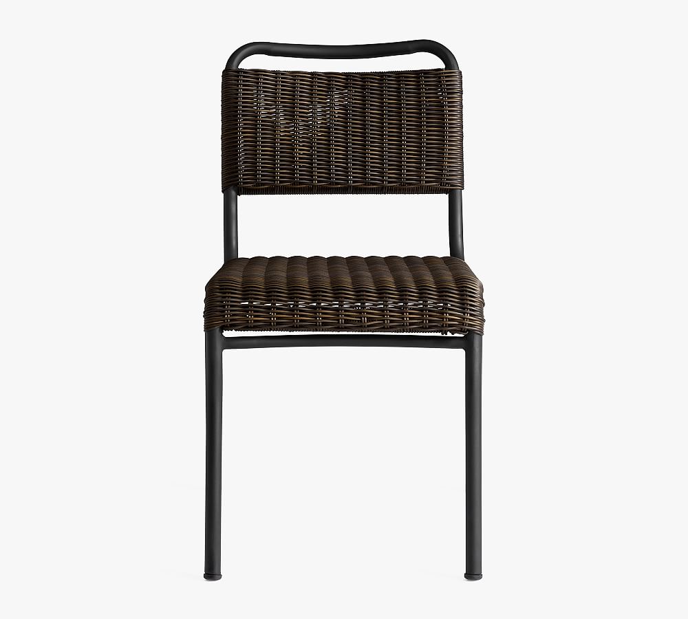 Tulum Wicker Patio Stacking Outdoor Dining Chair | Pottery Barn
