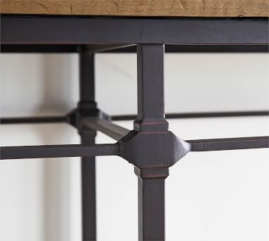 Parquet Reclaimed Wood Grand Console Table | Pottery Barn