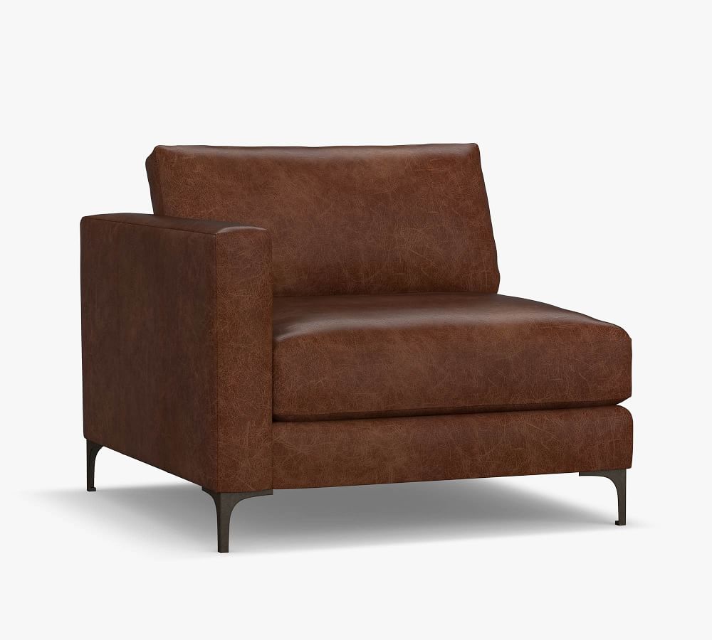 Build Your Own - Jake Leather Sectional Components | Pottery Barn