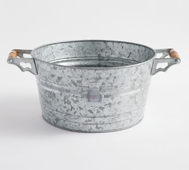 Galvanized Metal Party Bucket & Stand | Pottery Barn