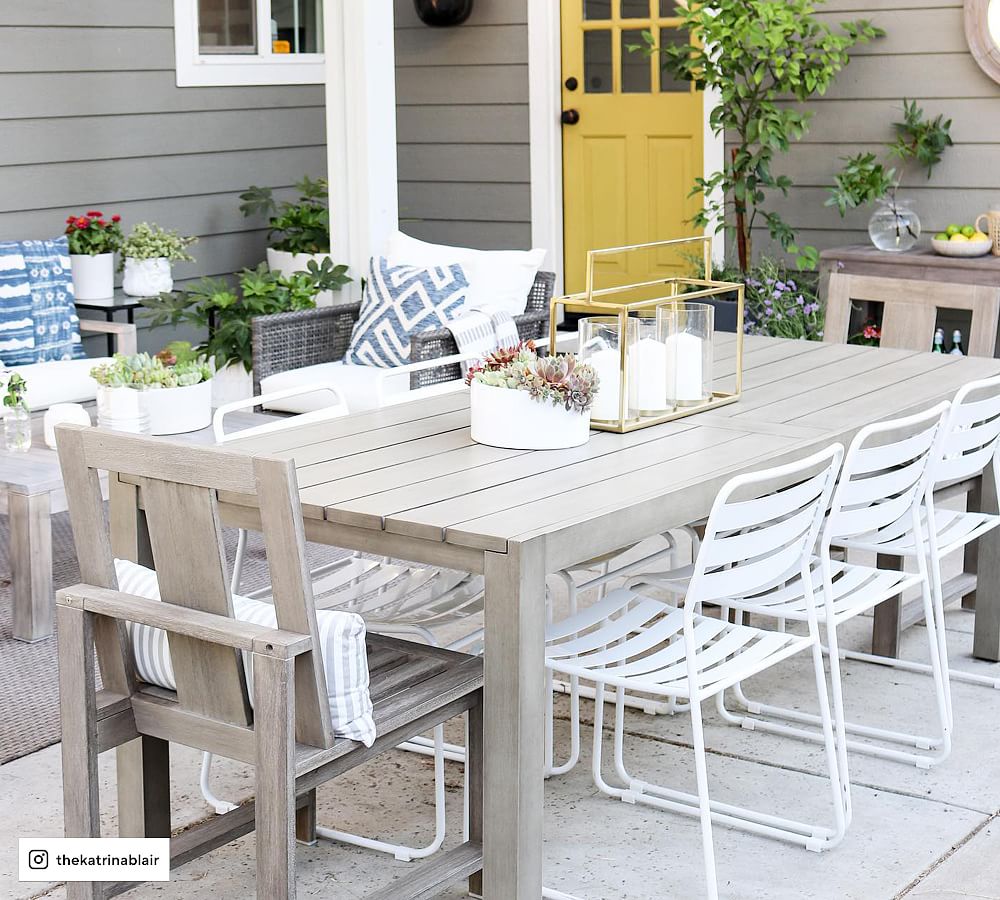 Indio FSC® Eucalyptus Extending Outdoor Dining Table | Pottery Barn