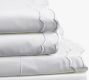 Maci Double Scalloped Percale Embroidered Sheet Set | Pottery Barn