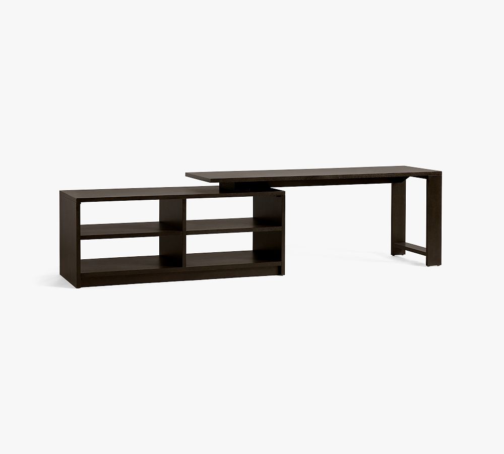 Pacific L-Shape Rotating Desk | Pottery Barn