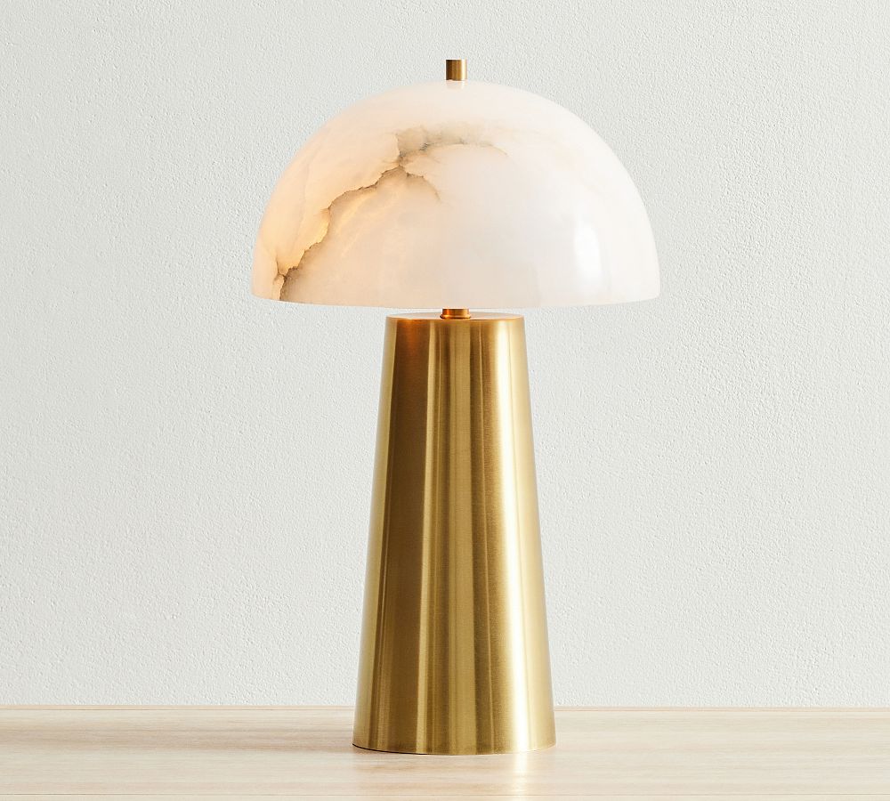 Stella Alabaster Dome Table Lamp | Pottery Barn