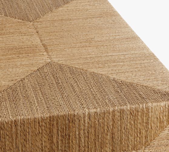 Malibu Rectangular Woven Grand Coffee Table | Pottery Barn