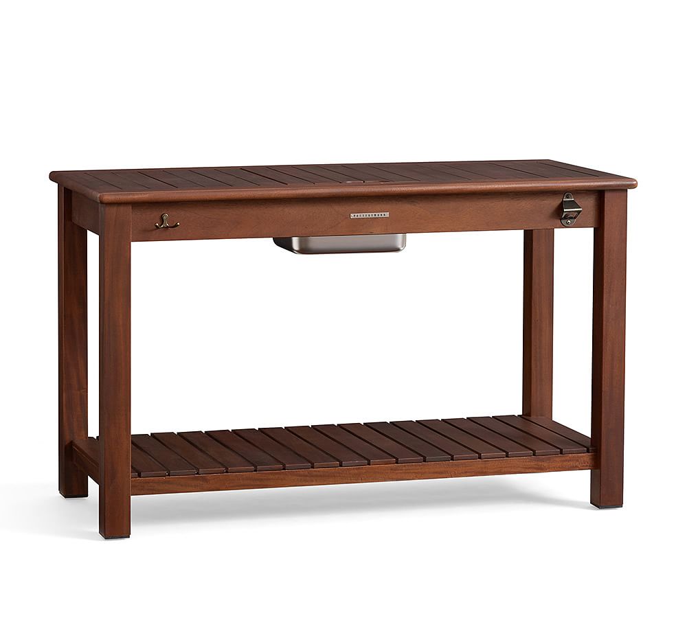 Chatham Mahogany Ultimate Bar Console | Pottery Barn