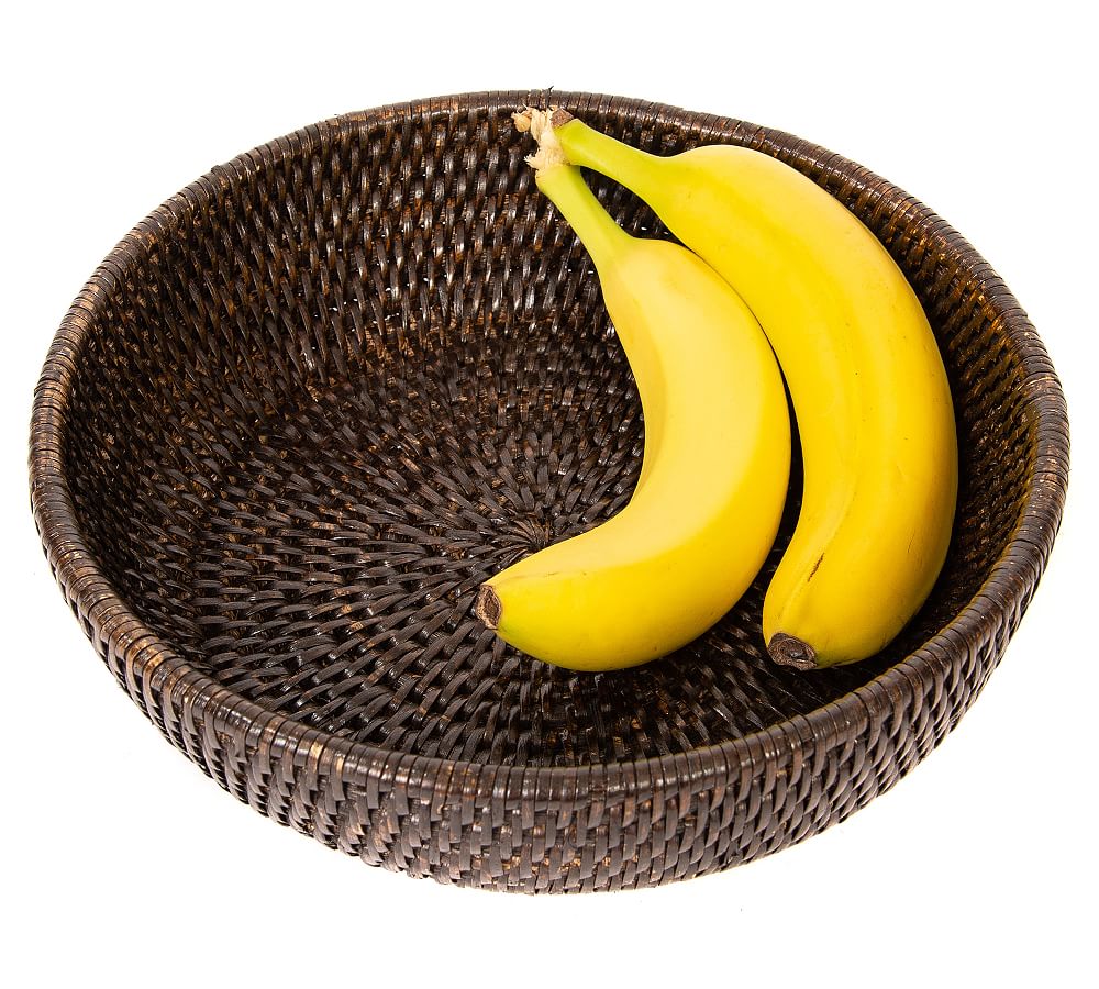 Tava Handwoven Rattan Fruit Bowl | Pottery Barn