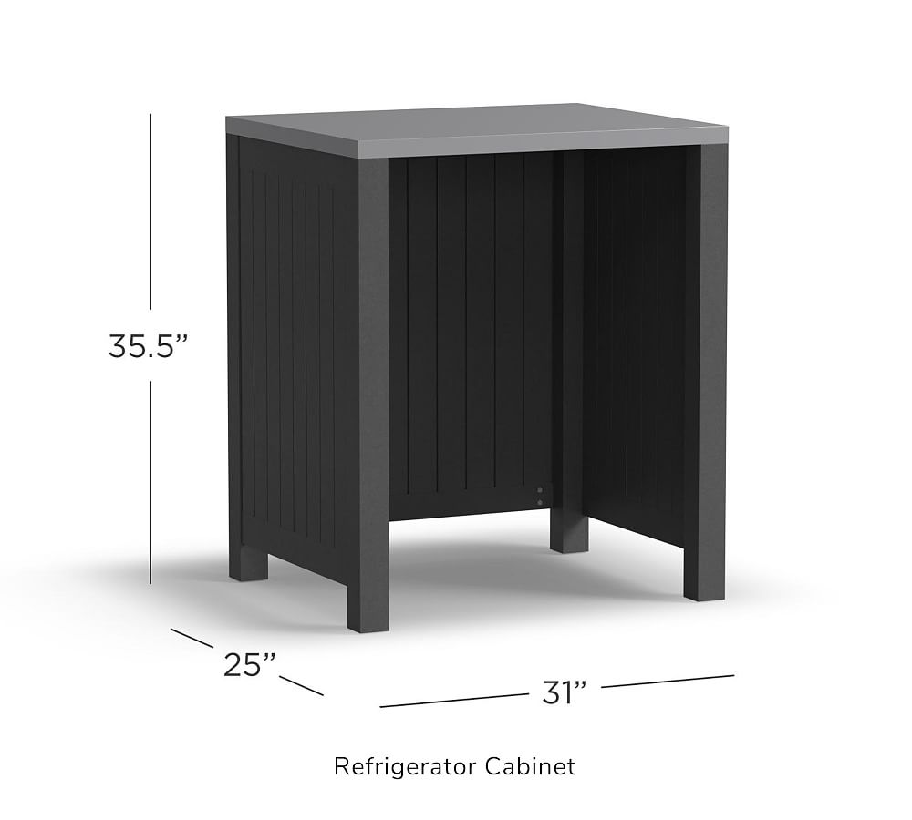 Build Your Own - Indio Metal Outdoor Kitchen, Slate | Pottery Barn