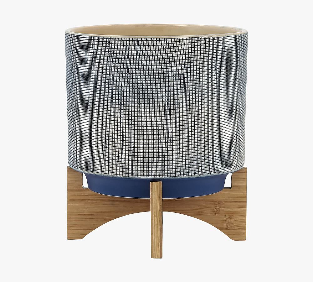 Footed Textured Planter | Pottery Barn