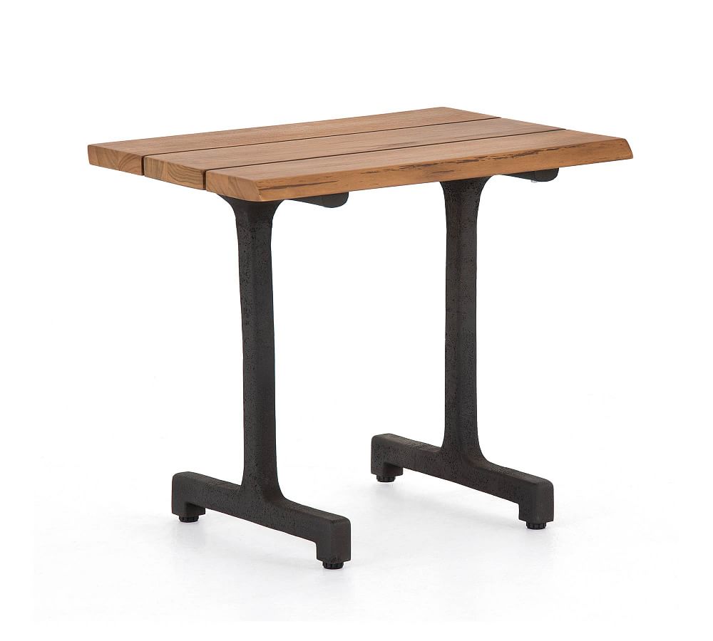 Helena FSC® Teak Rectangular End Table | Pottery Barn