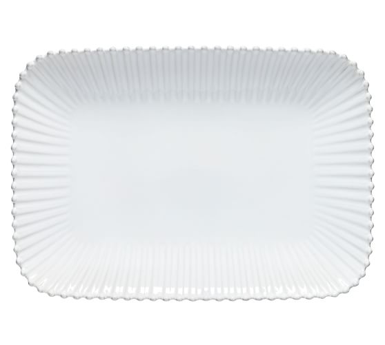 Costa Nova Pearl Stoneware Rectangular Serving Platters | Pottery Barn