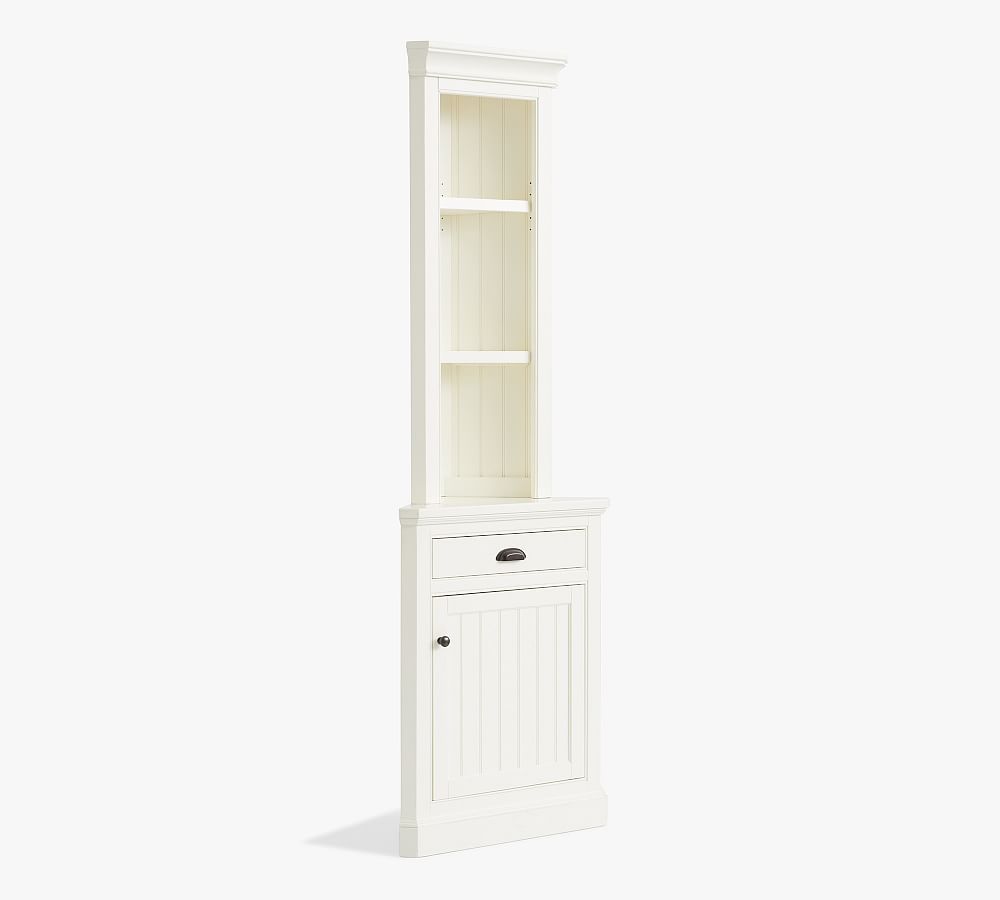 Aubrey End Cap Corner Bookcase | Pottery Barn