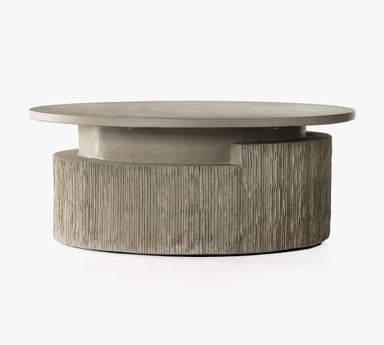 Temper Round Concrete Coffee Table | Pottery Barn