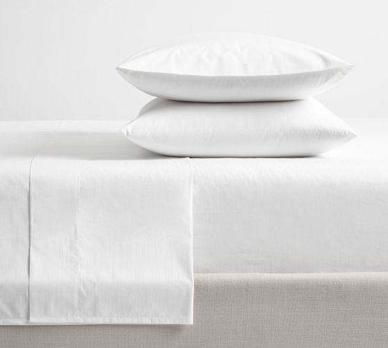 Italian Percale 200-Thread-Count Percale Sheet Set | Pottery Barn