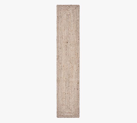 OPEN BOX: Hand-Braided Mixed Weave Jute Table Runner | Pottery Barn