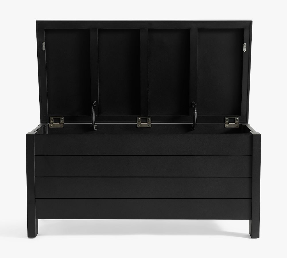 Malibu Metal Storage Trunk with Inserts | Pottery Barn