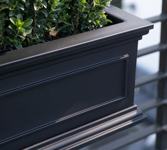 Veda Window Box Planters With Brackets | Pottery Barn