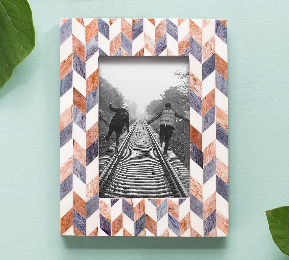 Faria Bone Picture Frame - Brown & Gray | Pottery Barn