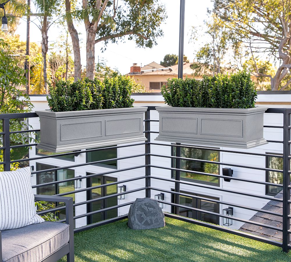 Veda Window Box Planters With Brackets | Pottery Barn