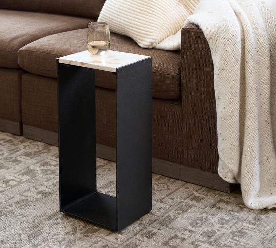 Rowe Rectangular Marble Accent Table | Pottery Barn