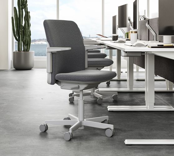 Humanscale® Path Upholstered Swivel Desk Chair | Pottery Barn