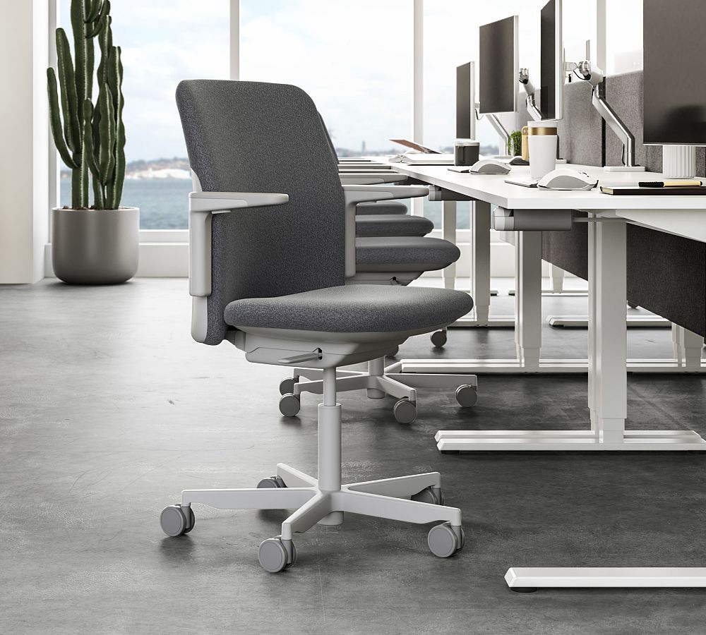 Humanscale® Path Upholstered Swivel Desk Chair | Pottery Barn