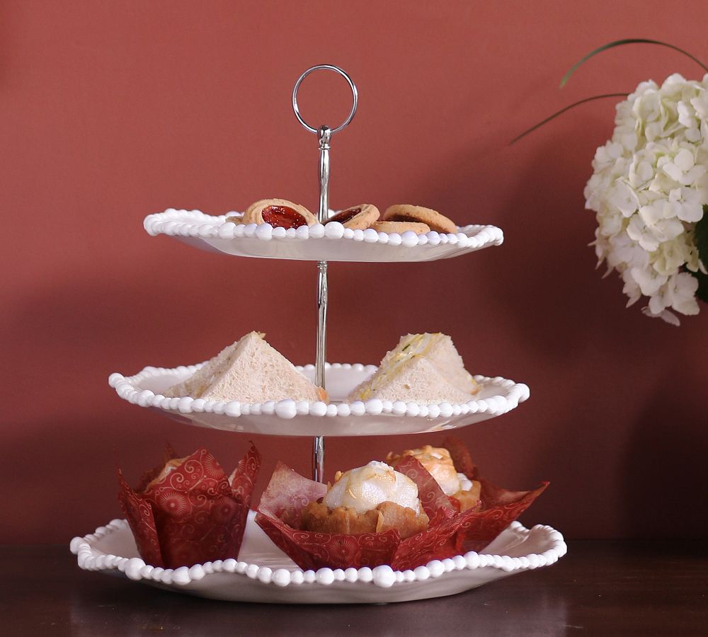 Alegeria Outdoor Triple Tiered Server | Pottery Barn