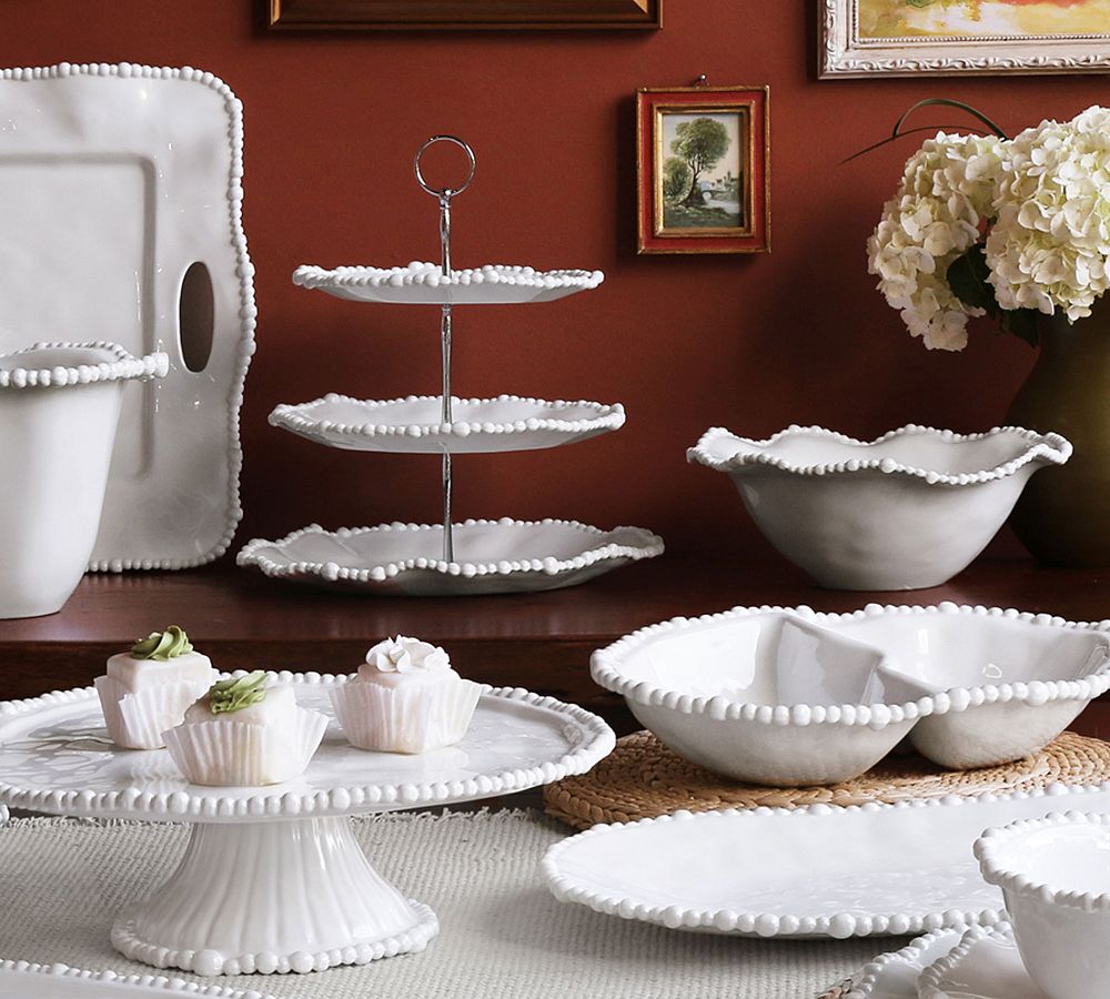 Alegeria Outdoor Triple Tiered Server | Pottery Barn