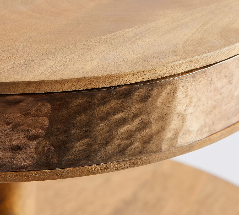 Mango Wood & Copper Tiered Stand | Pottery Barn