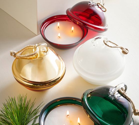 Holiday Bell Shaped Scented Candle | Pottery Barn