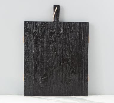 Handmade Reclaimed Wood Cheese Board - Black | Pottery Barn