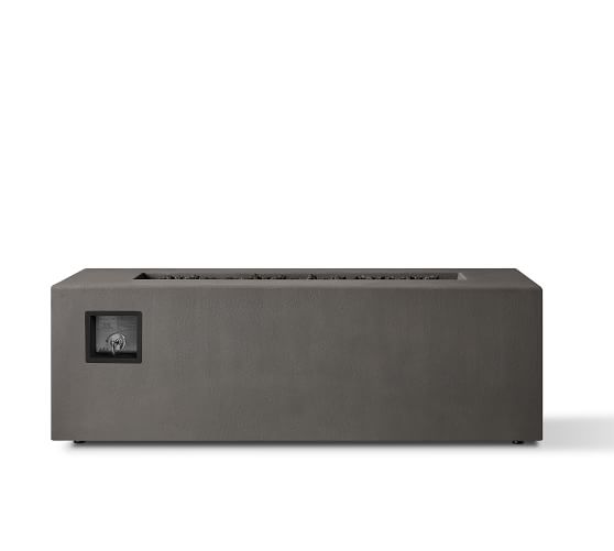 Arbor Concrete Rectangular Fire Pit Table | Pottery Barn