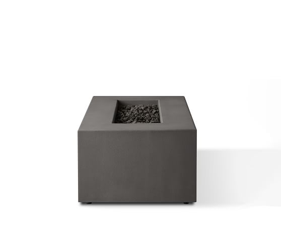 Arbor Concrete Rectangular Fire Pit Table | Pottery Barn