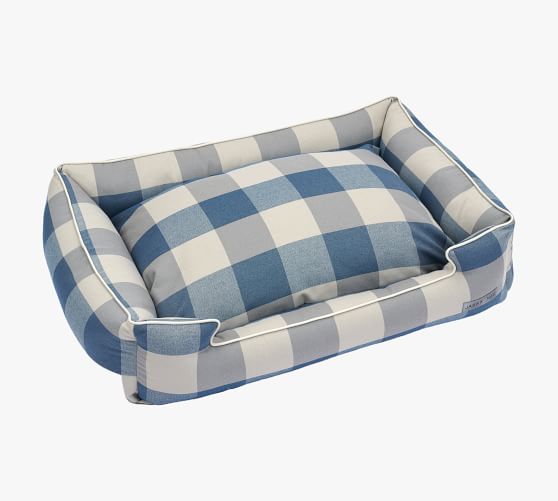 Checkered Lounge Pet Bed | Pottery Barn