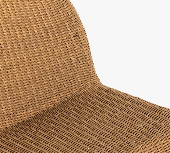 Encinitas 50" Wicker Outdoor Dining Bench | Pottery Barn