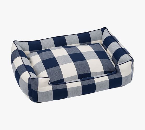 Checkered Lounge Pet Bed | Pottery Barn