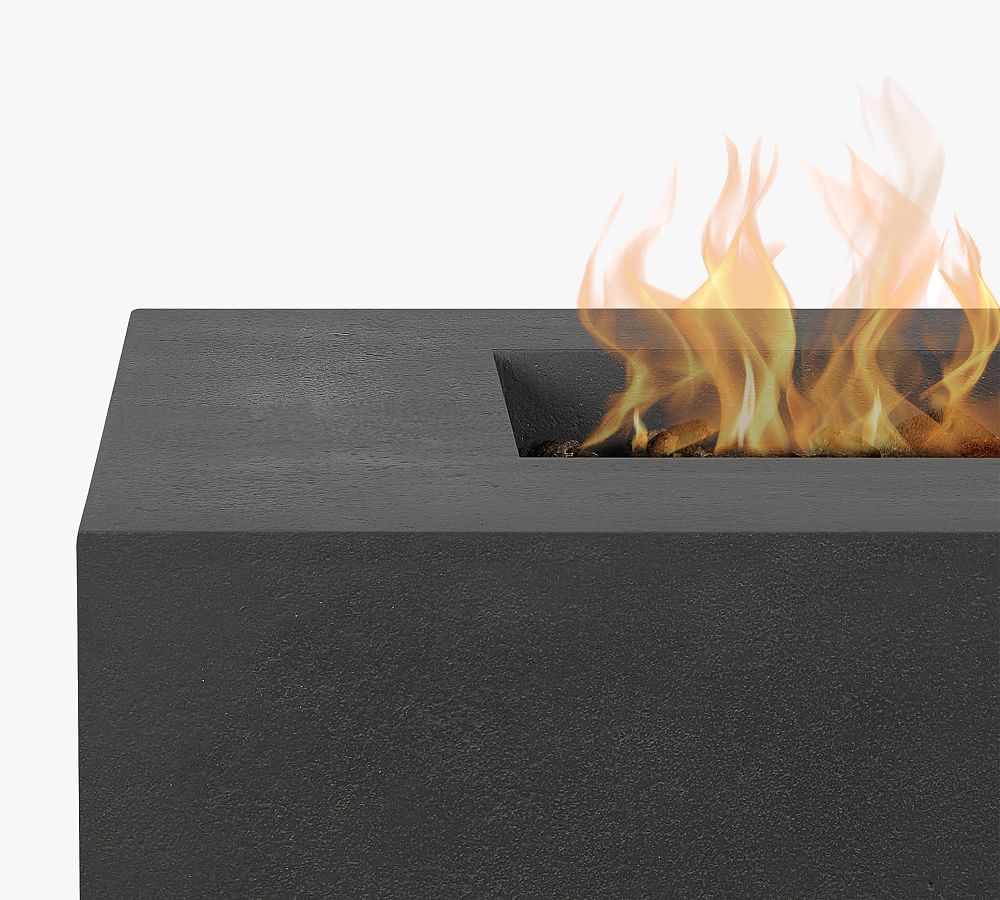 Abril 42.5" Low Square Fire Table | Pottery Barn