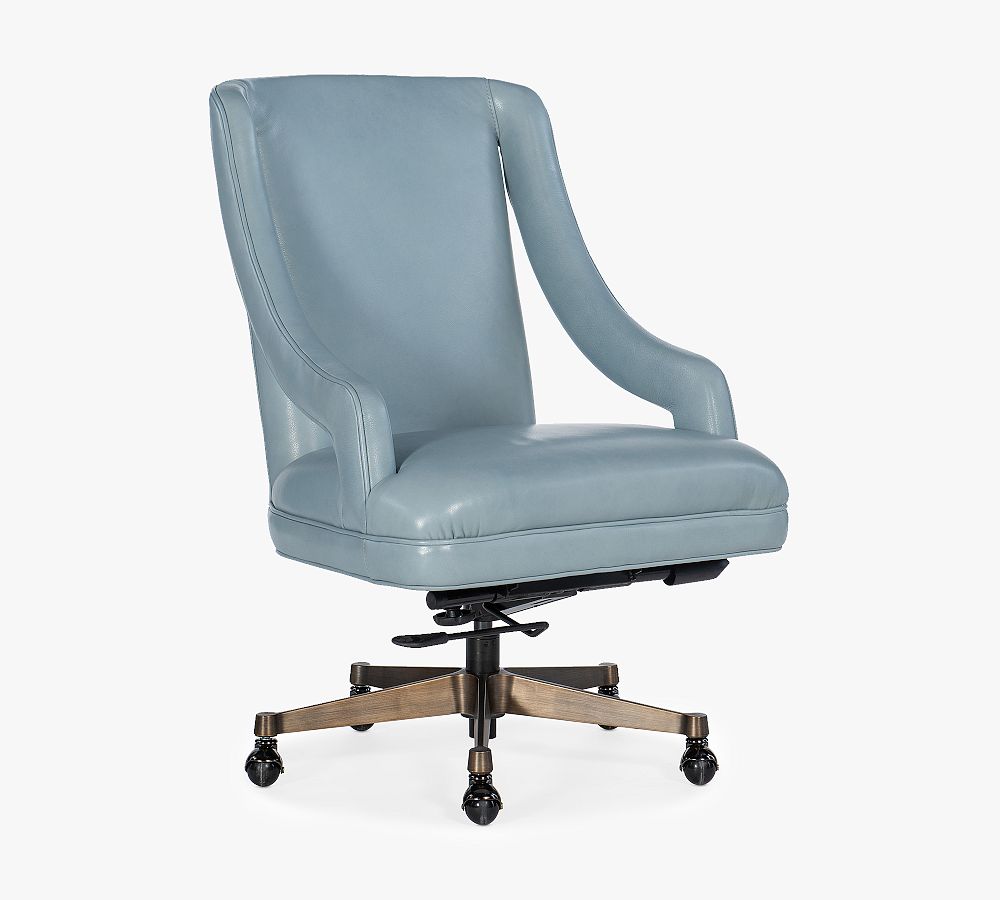 Master Leather Swivel Desk Chair | Pottery Barn