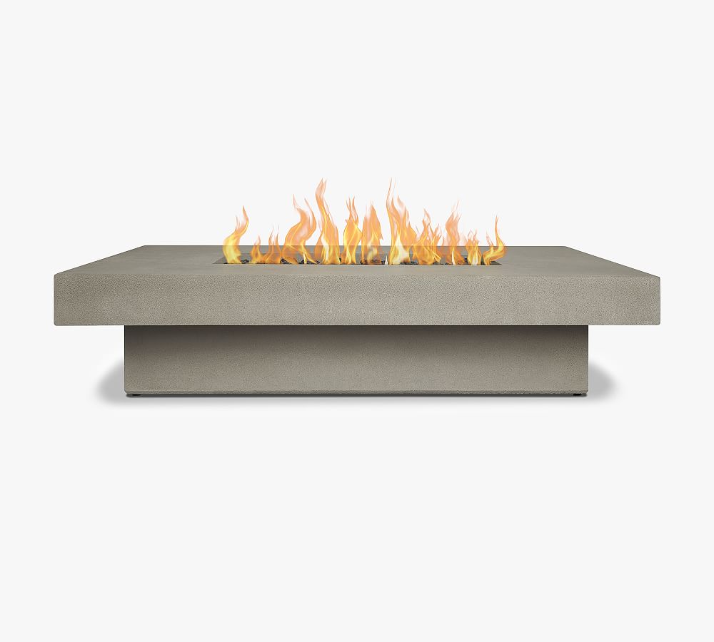 Chrisley 60" Low Rectangular Propane Fire Table | Pottery Barn