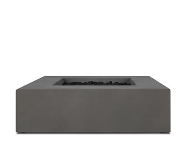 Arbor Concrete Low Square Fire Pit Table | Pottery Barn