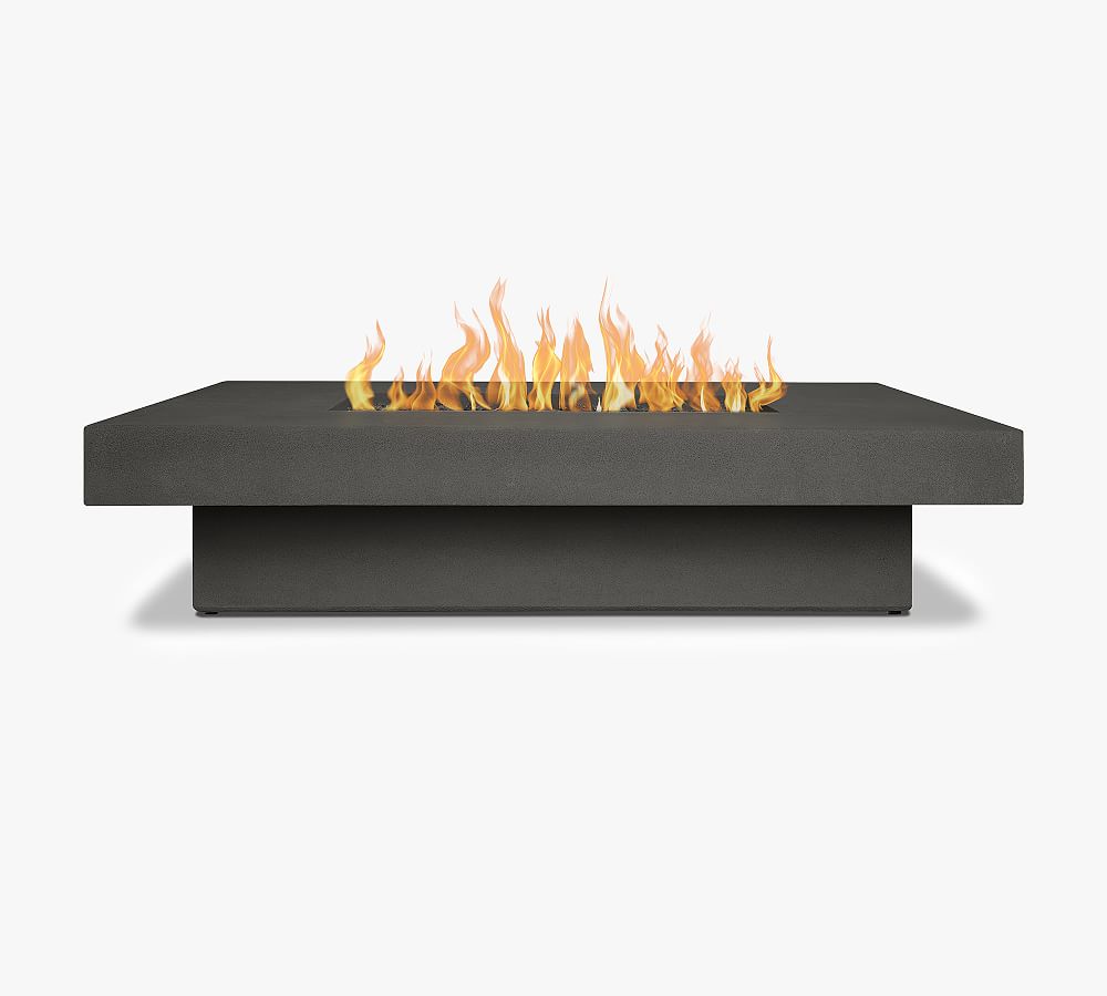 Chrisley 60" Low Rectangular Propane Fire Table | Pottery Barn